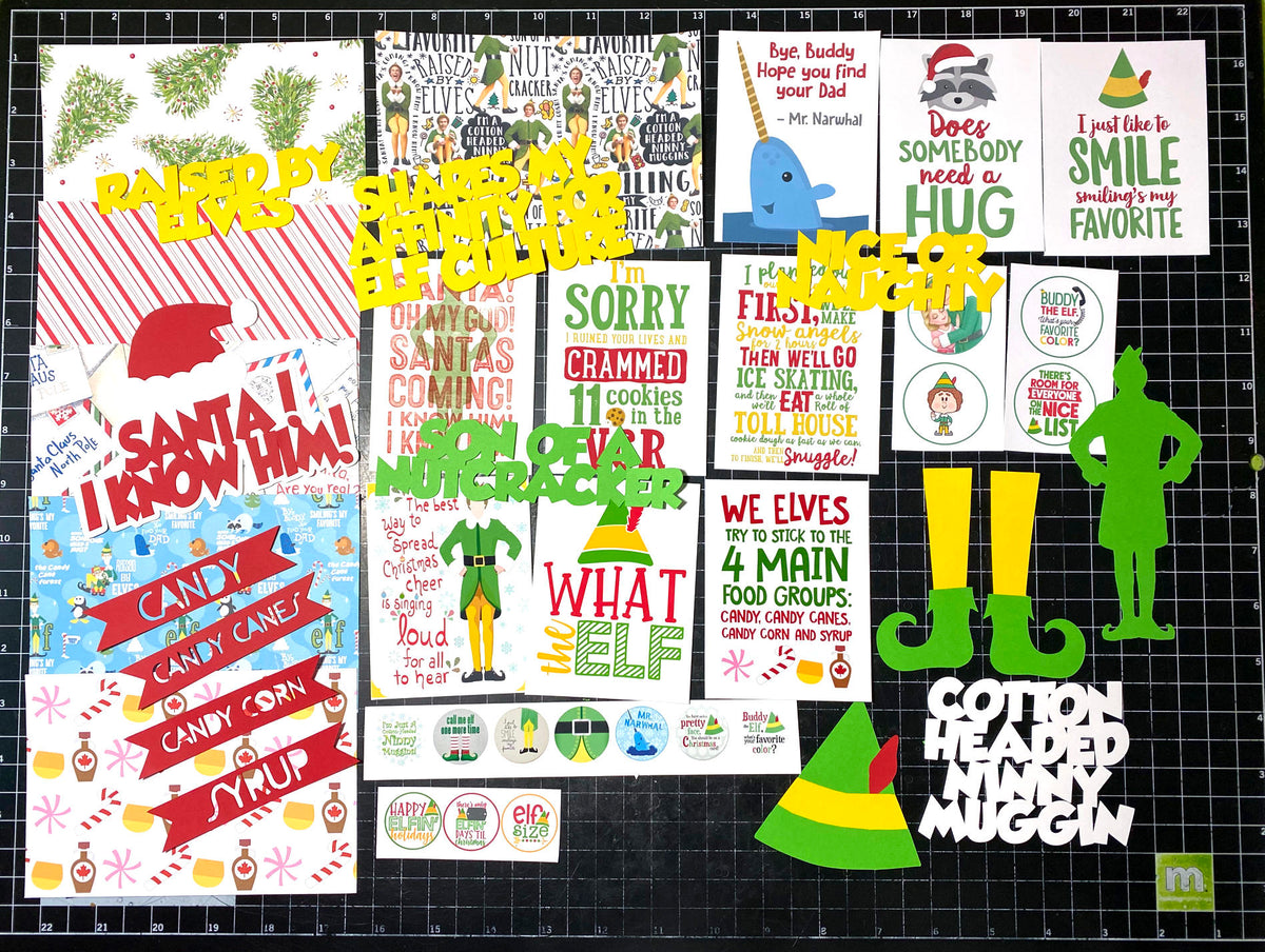 Buddy the Elf Scrapbook kit - Elf Movie – Geekly Yours Design